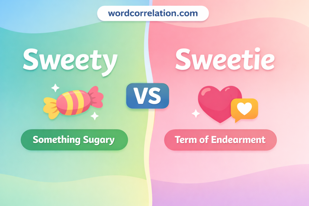 Sweety vs Sweetie: What’s the Difference? (2026) - Word Correlation ...